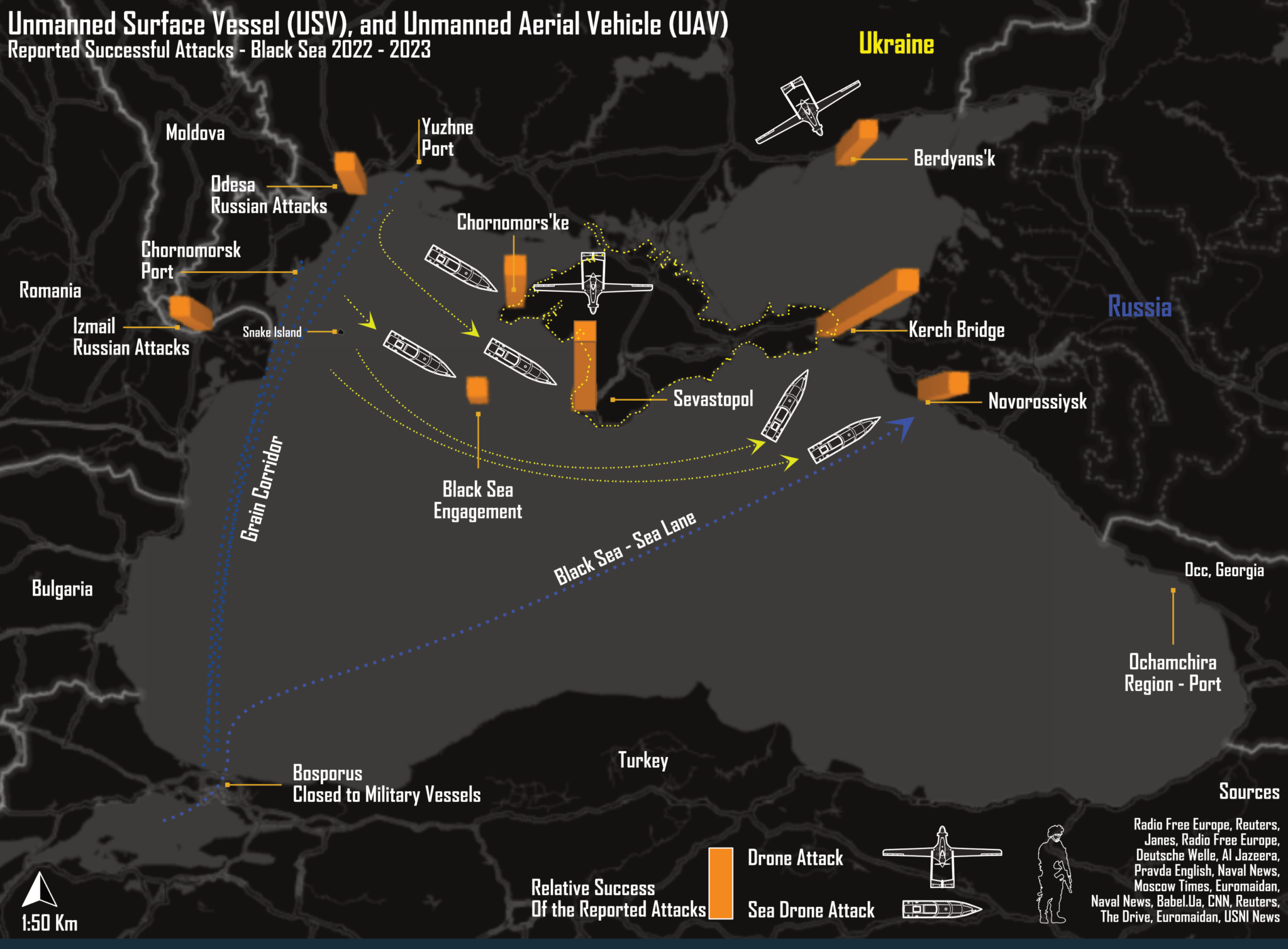 Sea drones at war: Tactical, operational and strategic analysis of ...