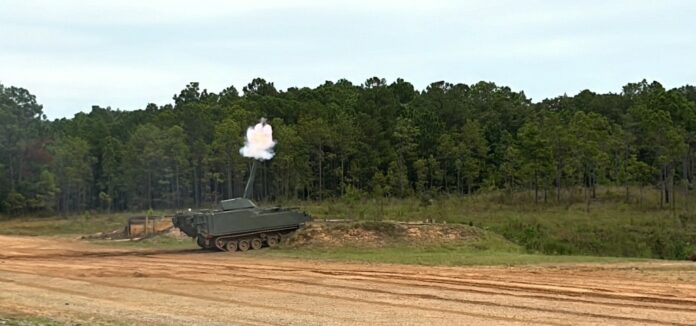 US Army trials Patria’s Nemo 120 mm turreted mortar mounted on an AMPV ...