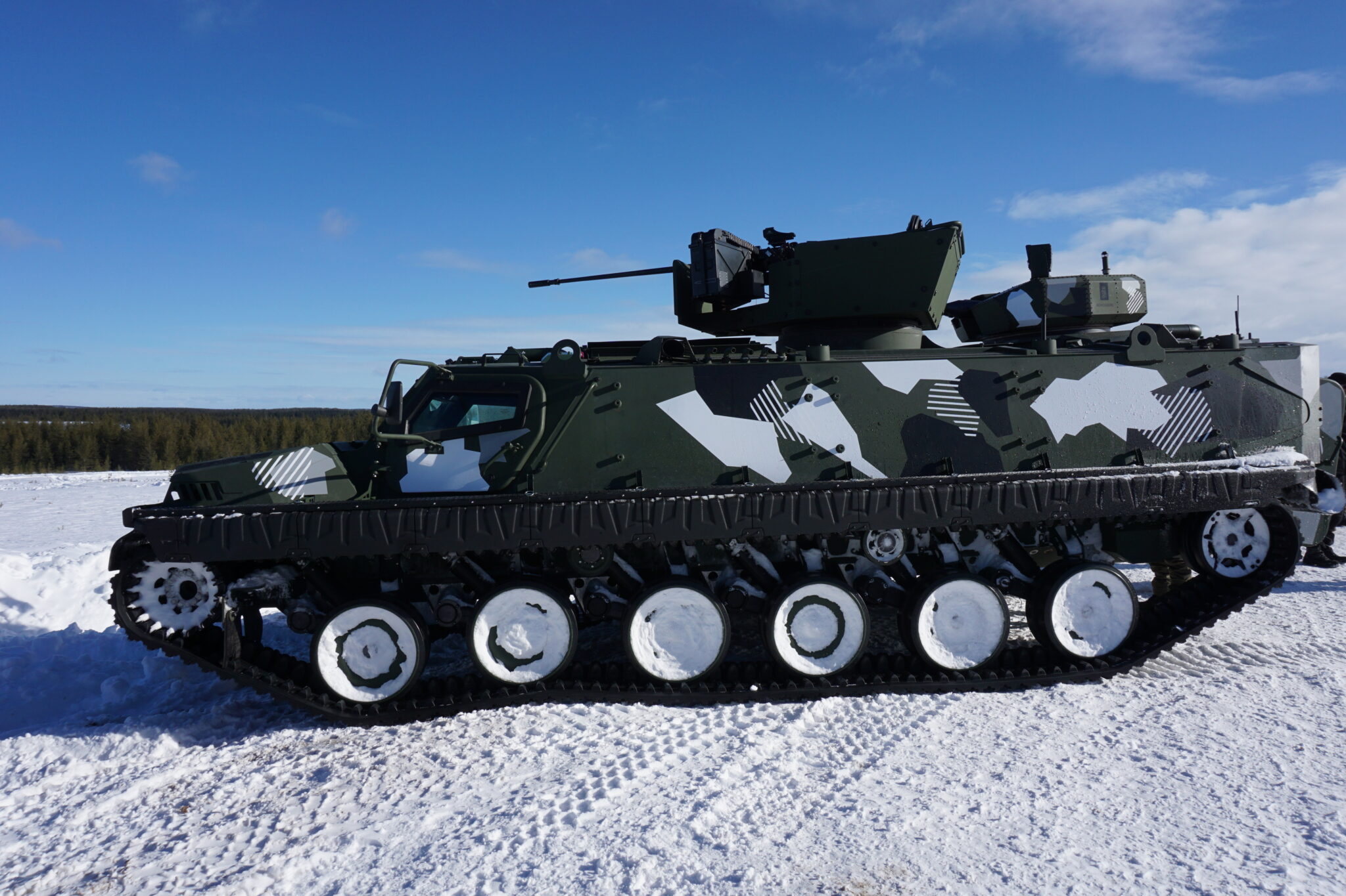 Patria’s FAMOUS ATV tracked vehicle breaks cover in the Arctic ...